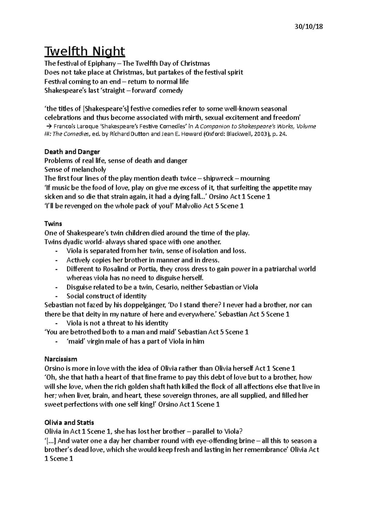 Twelfth Night - 30/10/ Twelfth Night The festival of Epiphany – The ...