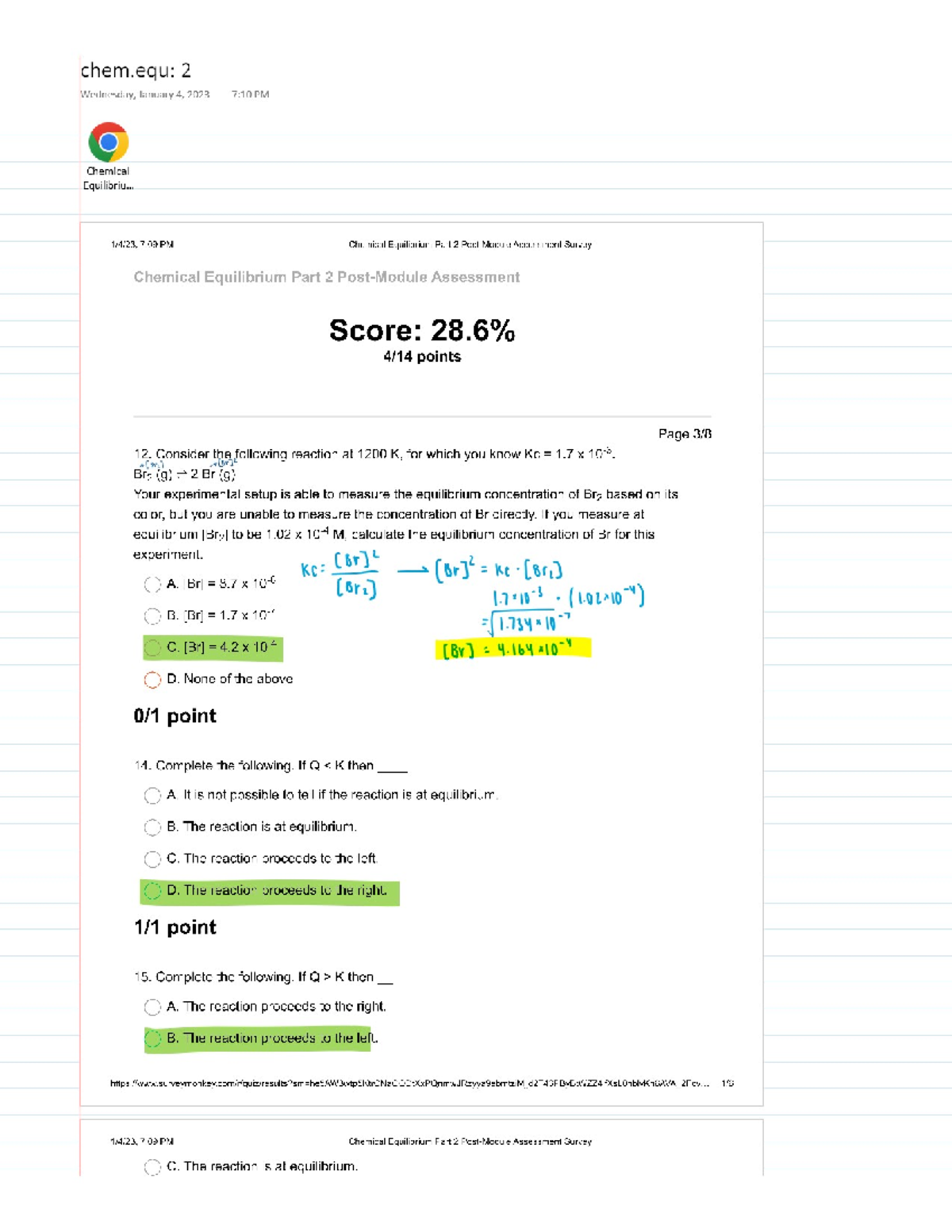 Chem equ 2 with work - Worked through with answers and explanations ...