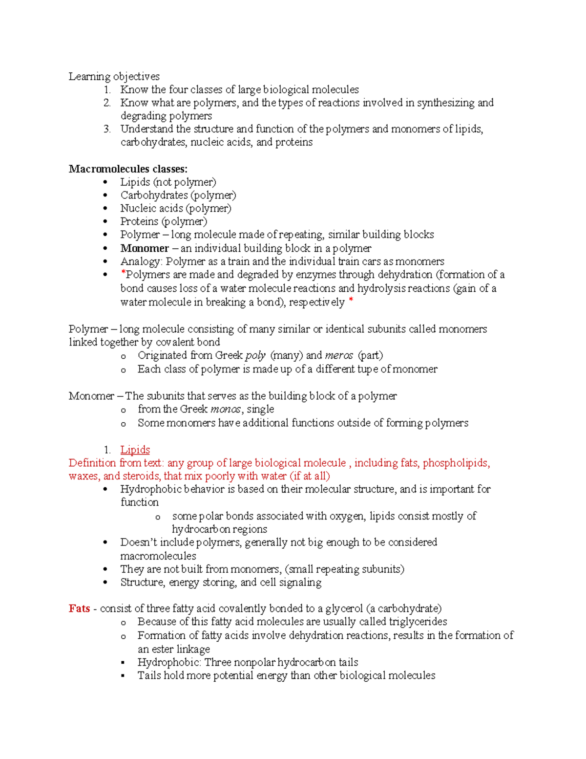 Week 1- 5 - 5.1 - 5.5, introduction to large bio molecules - Learning ...
