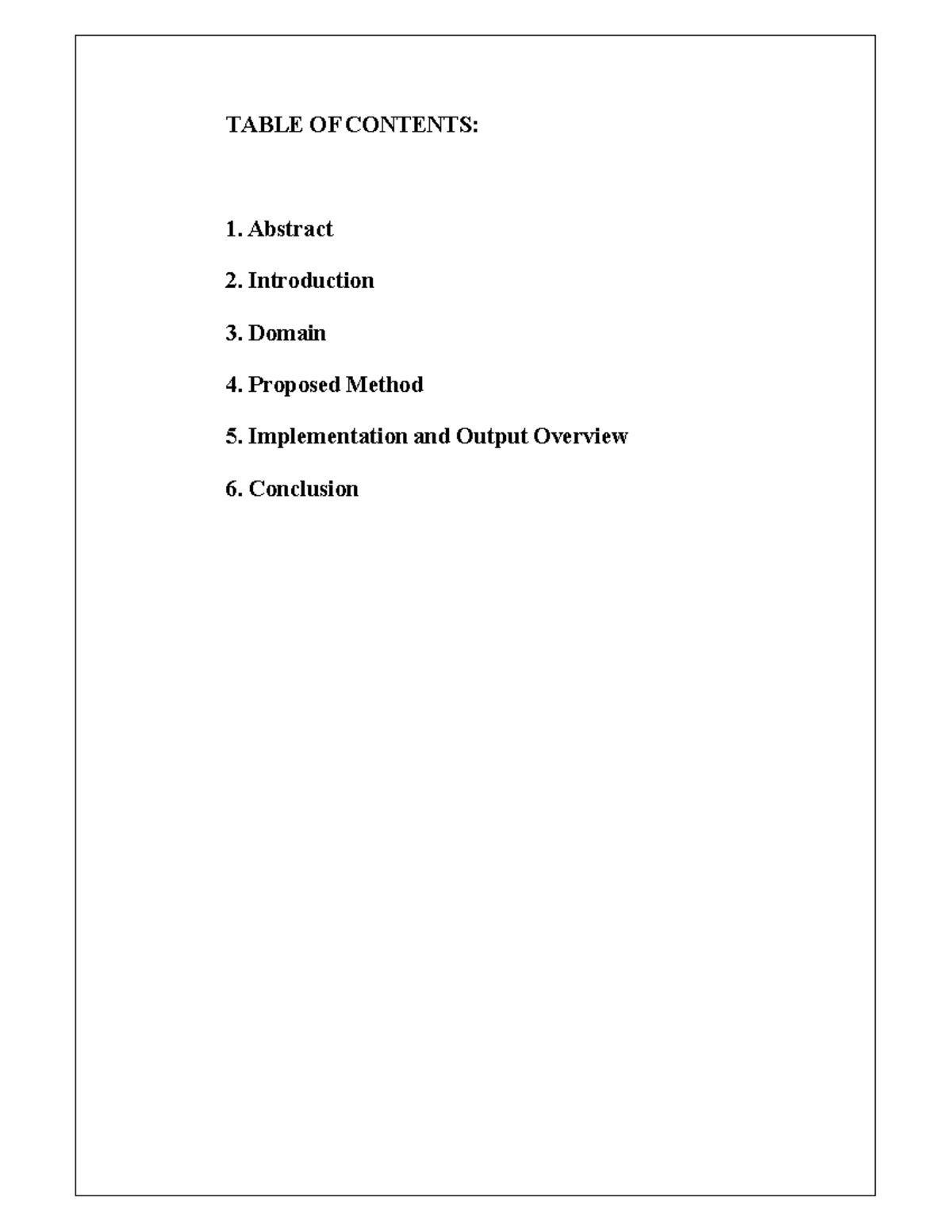 NM Assignment Manual - TABLE OF CONTENTS: 1. Abstract 2. Introduction 3 ...