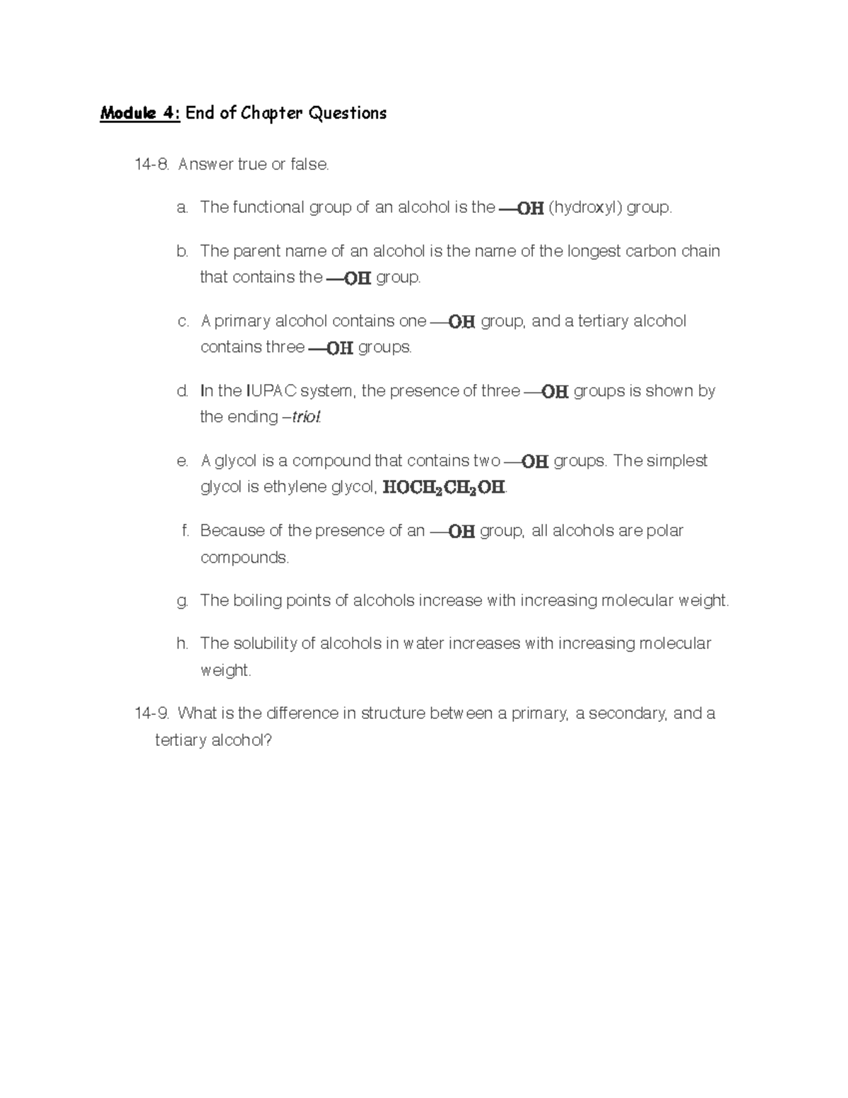 Module 4 Chapter Questions - Problems: Section 14-1 What Are the ...