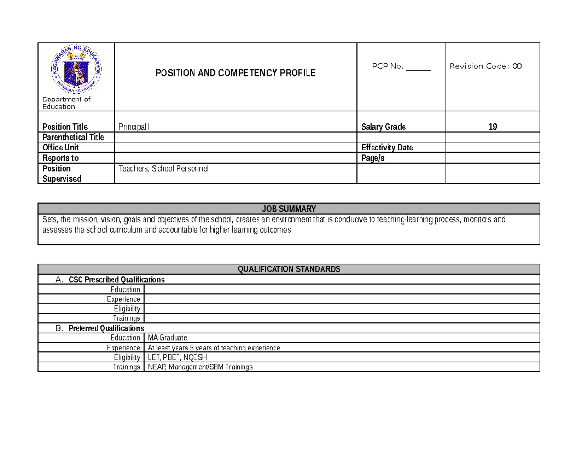 Duties and Functions of School Principal - Department of Education ...