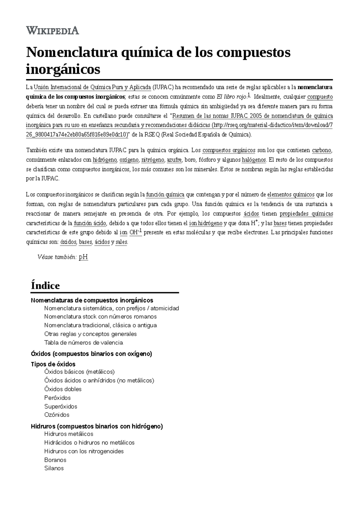 U7 pp 166 nomenclatura de compuestos inorgánicos - Nomenclatura química de los compuestos - Studocu