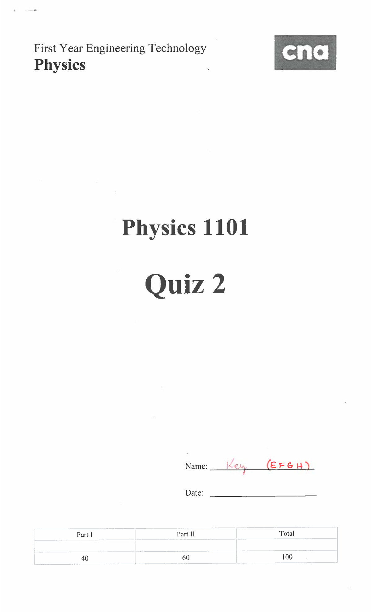 Quiz 2 Past Exam Answer Key Ph1101 Warning Decodescan Unexpected Mcu Data Current
