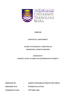 MID TERM TEST SET1-2020 - MID TERM TEST SET 1 PART A (5 MARKS) 1. Below ...