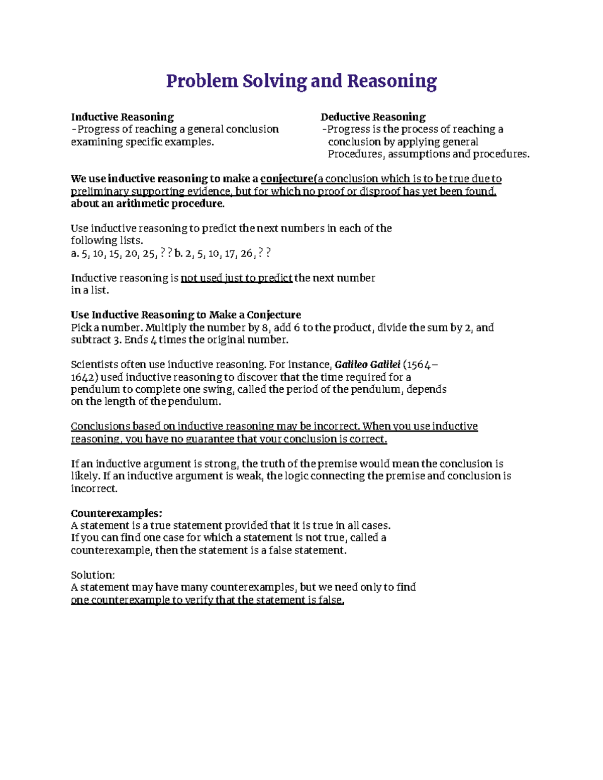 Reviewer in Mathematics in Modern World - Problem Solving and Reasoning ...