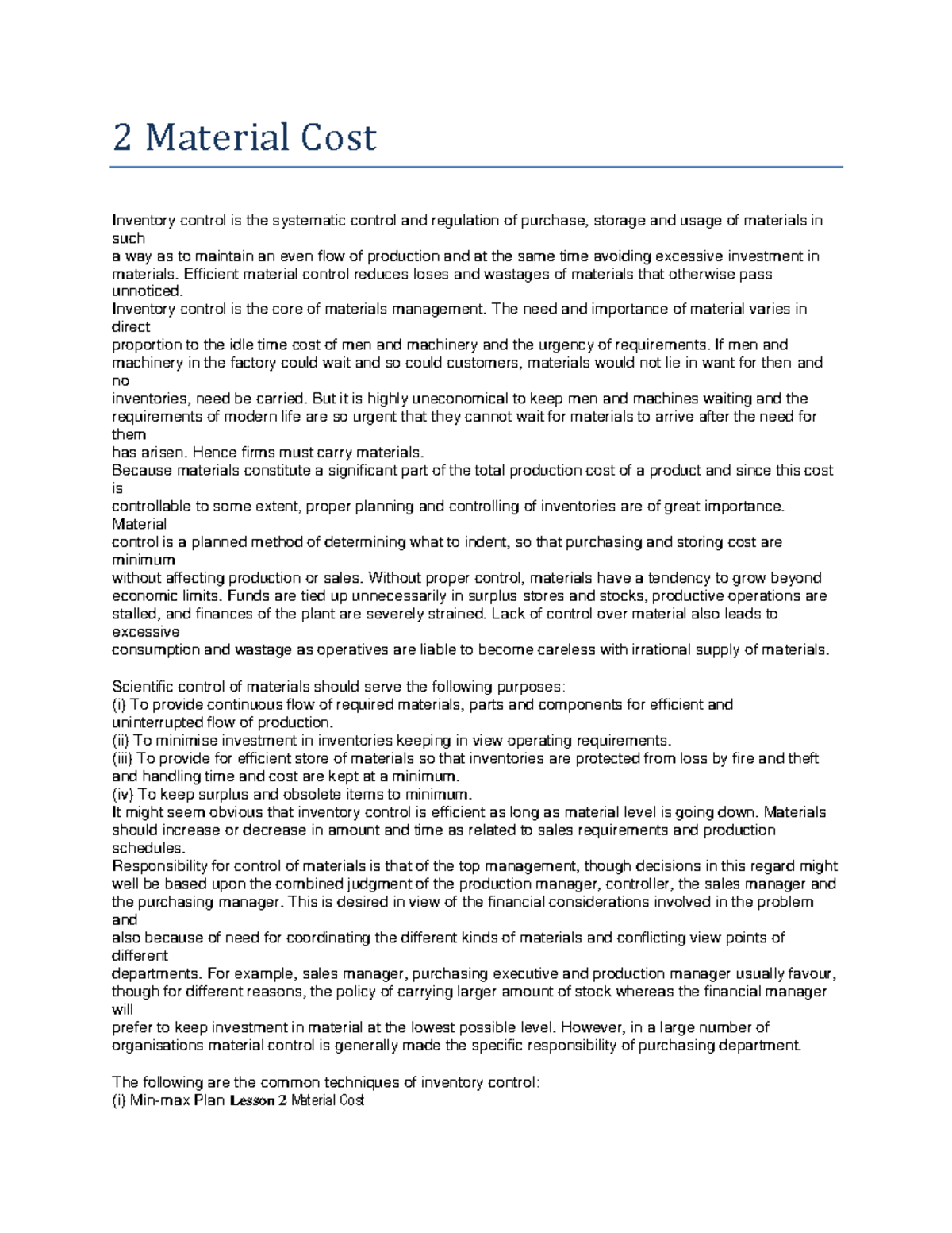 2 Material Cost - Hey friends! This thread contains quality notes ...