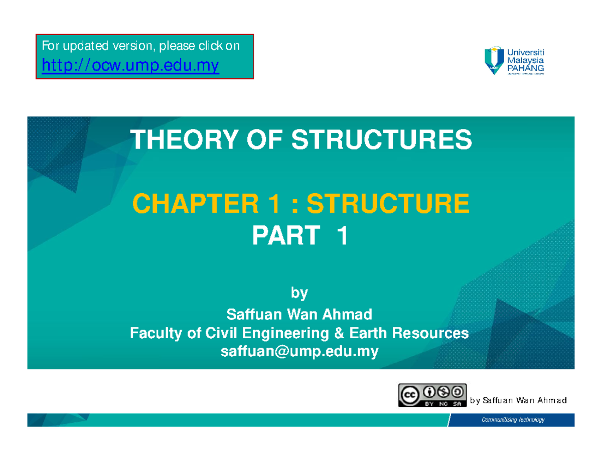 Theory of Structures Introduction - THEORY OF STRUCTURES CHAPTER 1 ...
