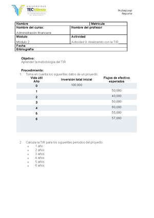 Actividad 5 Administracion Financiera - Reporte Nombre: Edwin Alanis ...