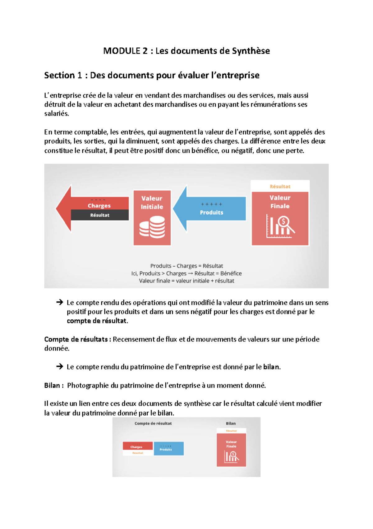 Module 2 - Les documents de Synthèse - Warning: TT: undefined function: 32 Warning: TT ...