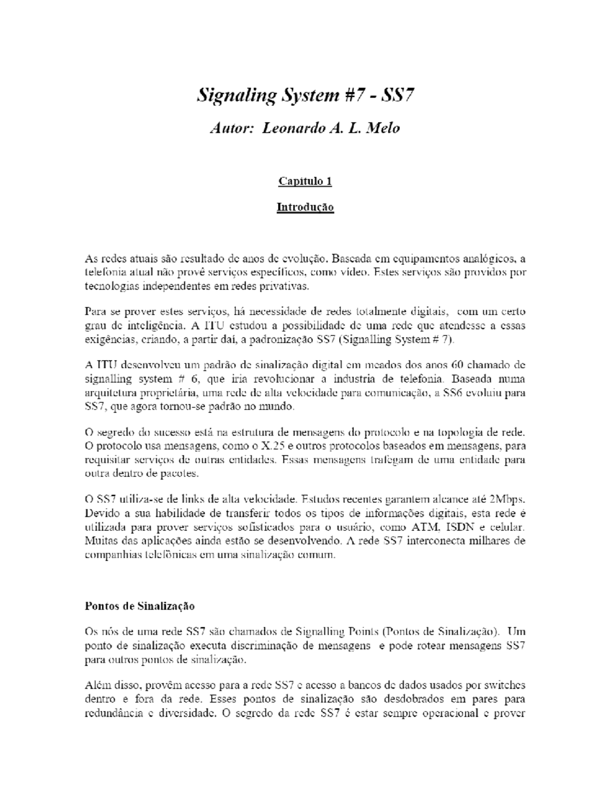 Signaling System 7 SS7 - MAN 3240 - Studocu
