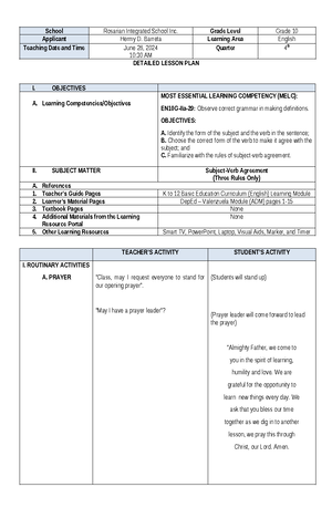 Final DEMO - LESSON PLAN ENGLISH 7 QUARTER 4 - DepEd-National Capital ...