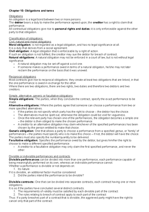 Chapter 9 - complete - Summary Law of Contract 201 - Chapter 9: Parties to contracts Number of ...