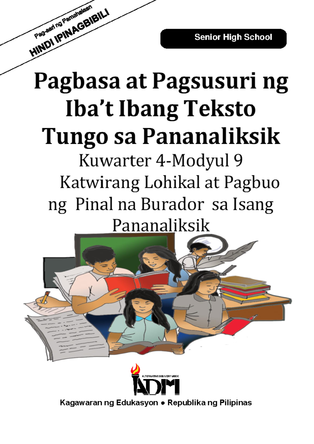 Pagbasaat Pagsusuri Sem2 Qtr4 Modyul 9- Katwirang Lohikal at Pagbuo ng ...