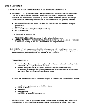 Fundamentals OF Polsci Notes - LECTURE 01: FUNDAMENTALS OF POLITICAL ...