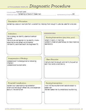 Discharge Teaching about ostomy care - ACTIVE LEARNING TEMPLATES ...