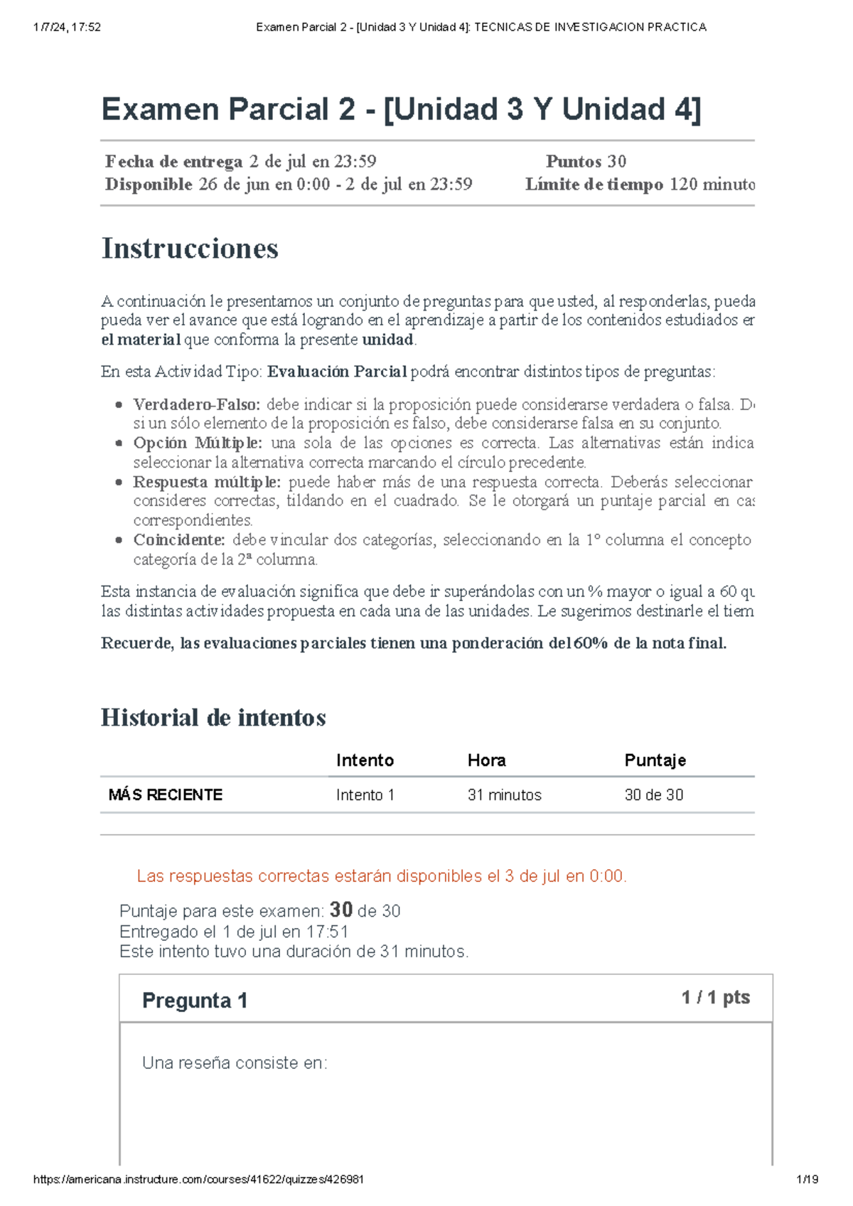 Examen Parcial 2 - [Unidad 3 Y Unidad 4] Tecnicas 240819 165607 - Examen Parcial 2 - [Unidad 3 Y ...
