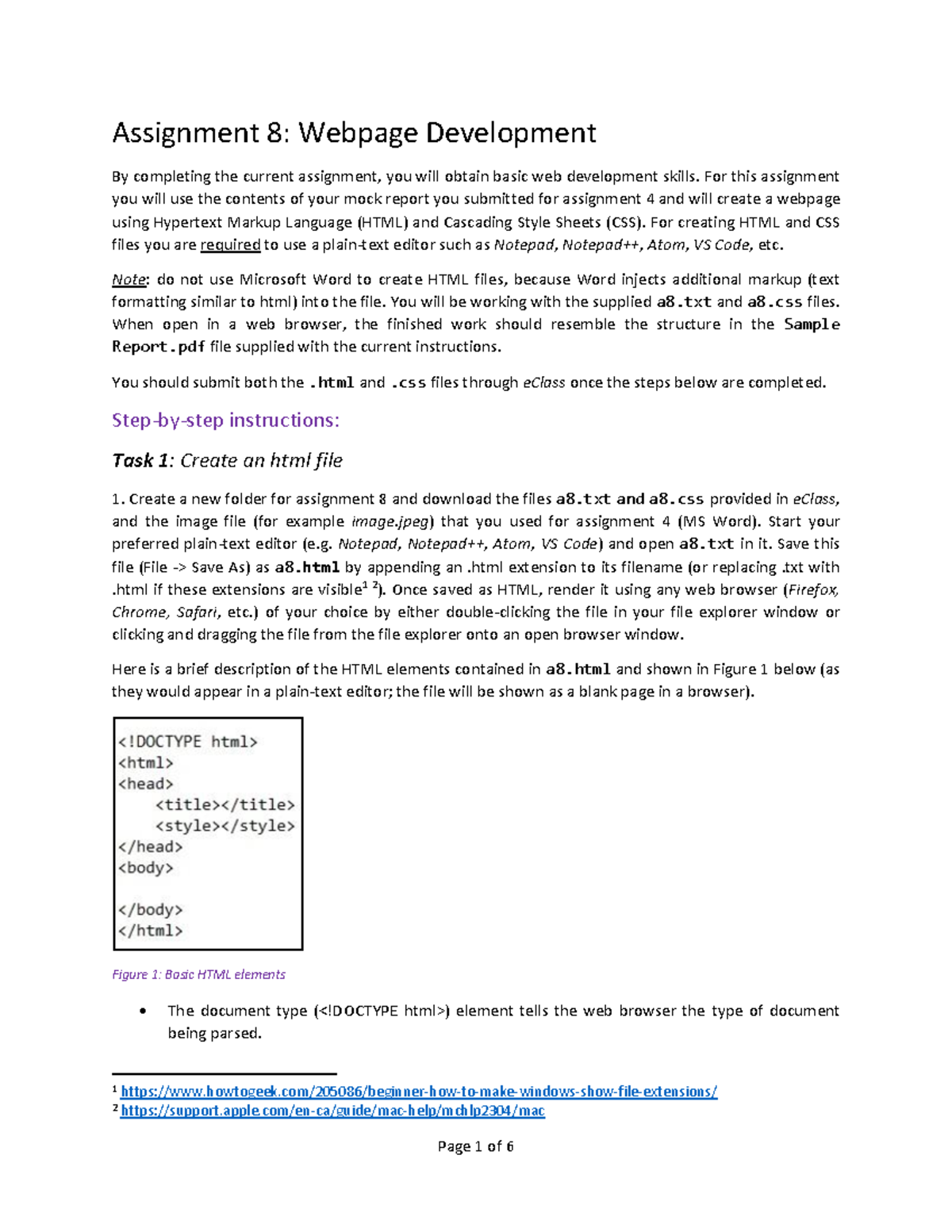 computational data of oganized and systems - Assignment 8: Webpage ...