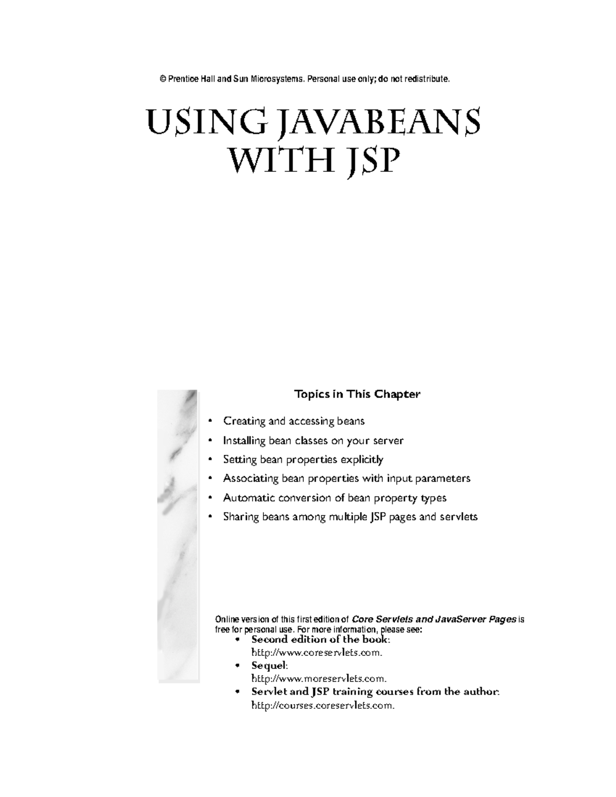 Java Beans And Jsp Open Source Testing Tool Tutorials Chapter