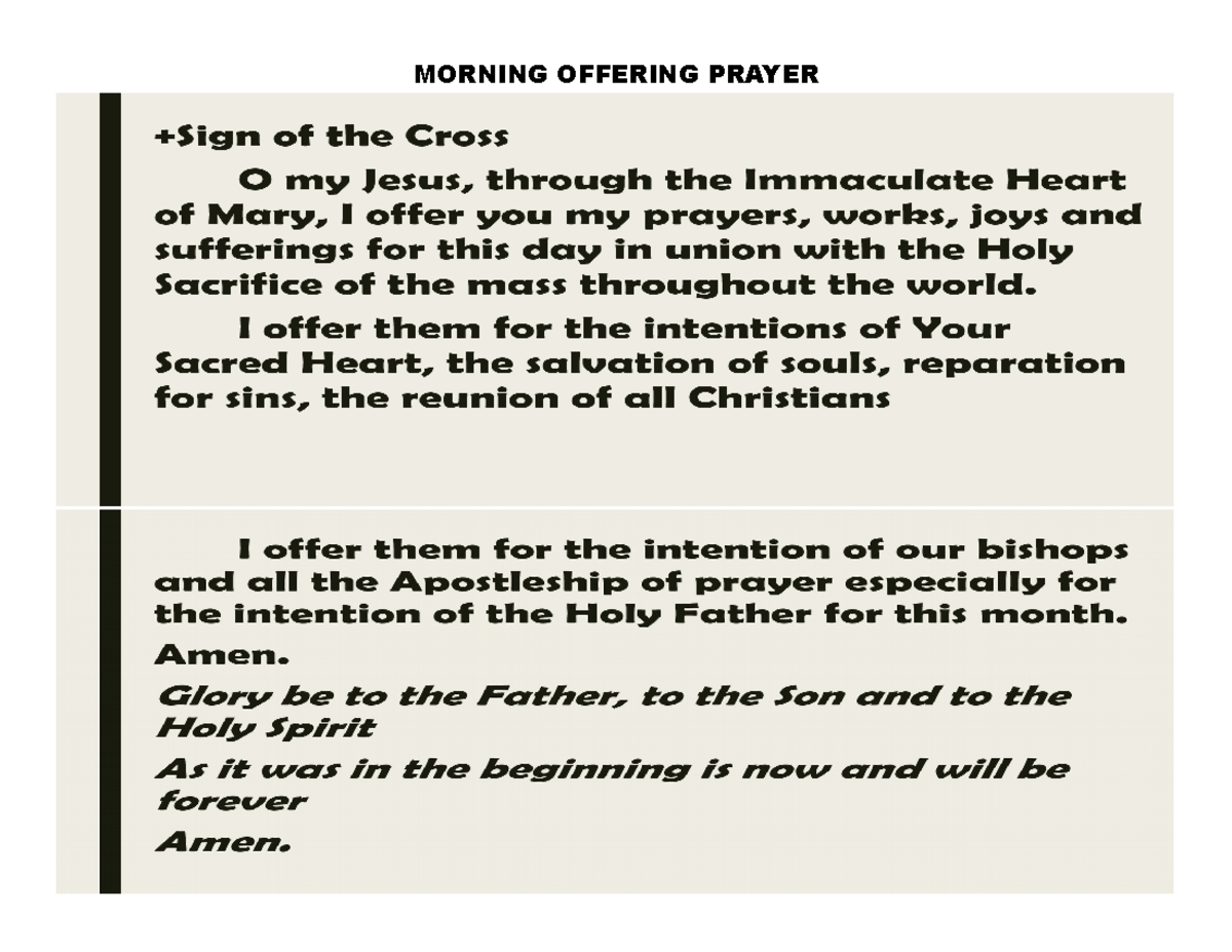 SAG- Rosary - des - Math in the New World - MORNING OFFERING PRAYER ...