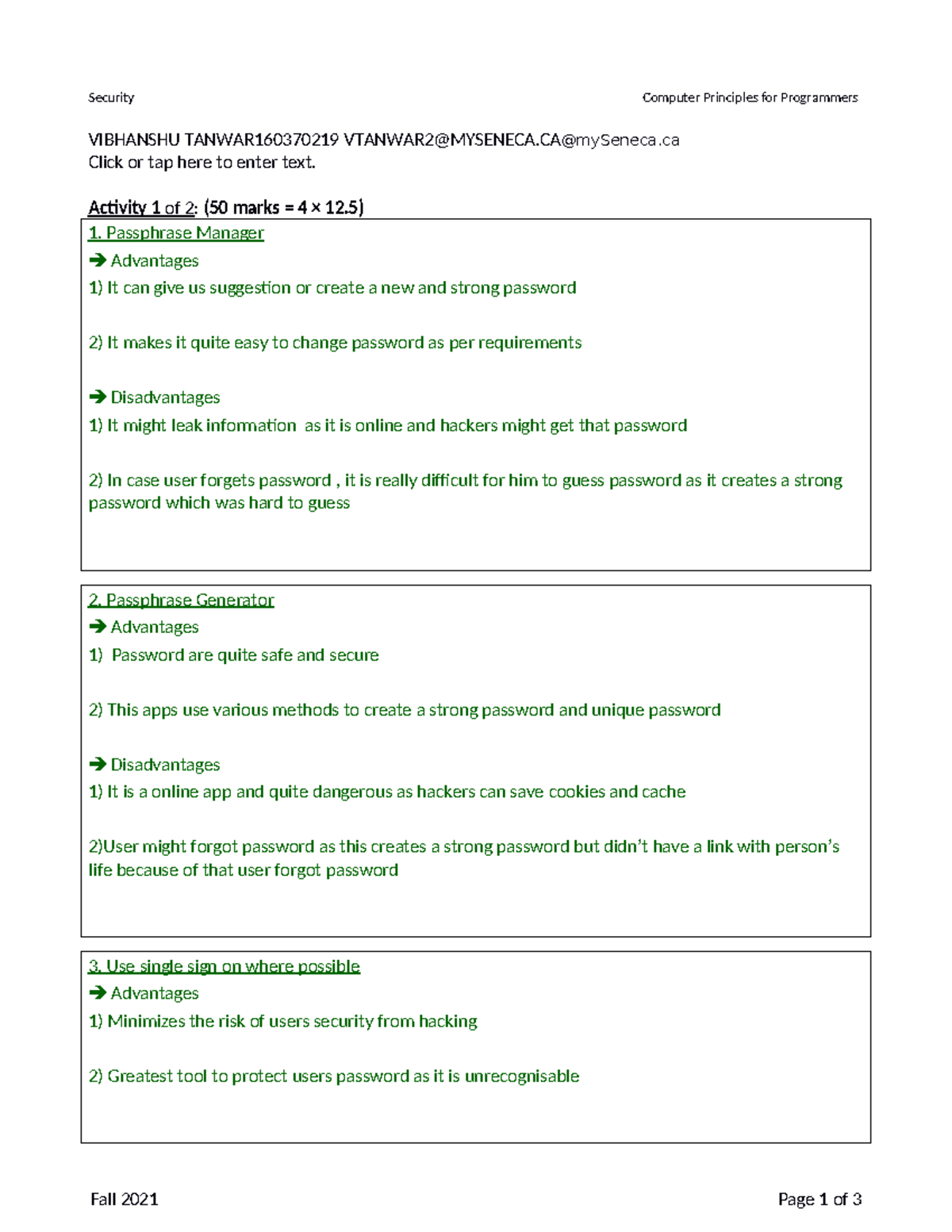 CP4P Week10 Activity - Answer docs - Security Computer Principles for Programmers VIBHANSHU ...