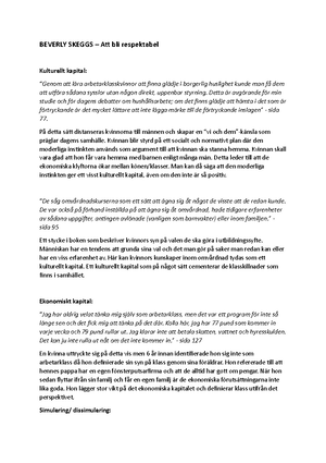 Exempel på beskrivning av en analys - 4. Teoretisk referensram I detta ...