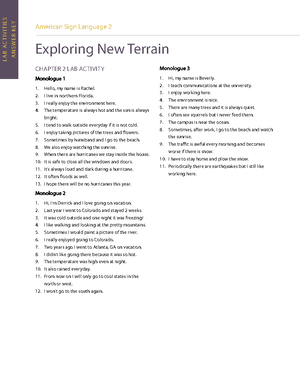 American Sign Language note study - Introduction à la Langue des Signes ...