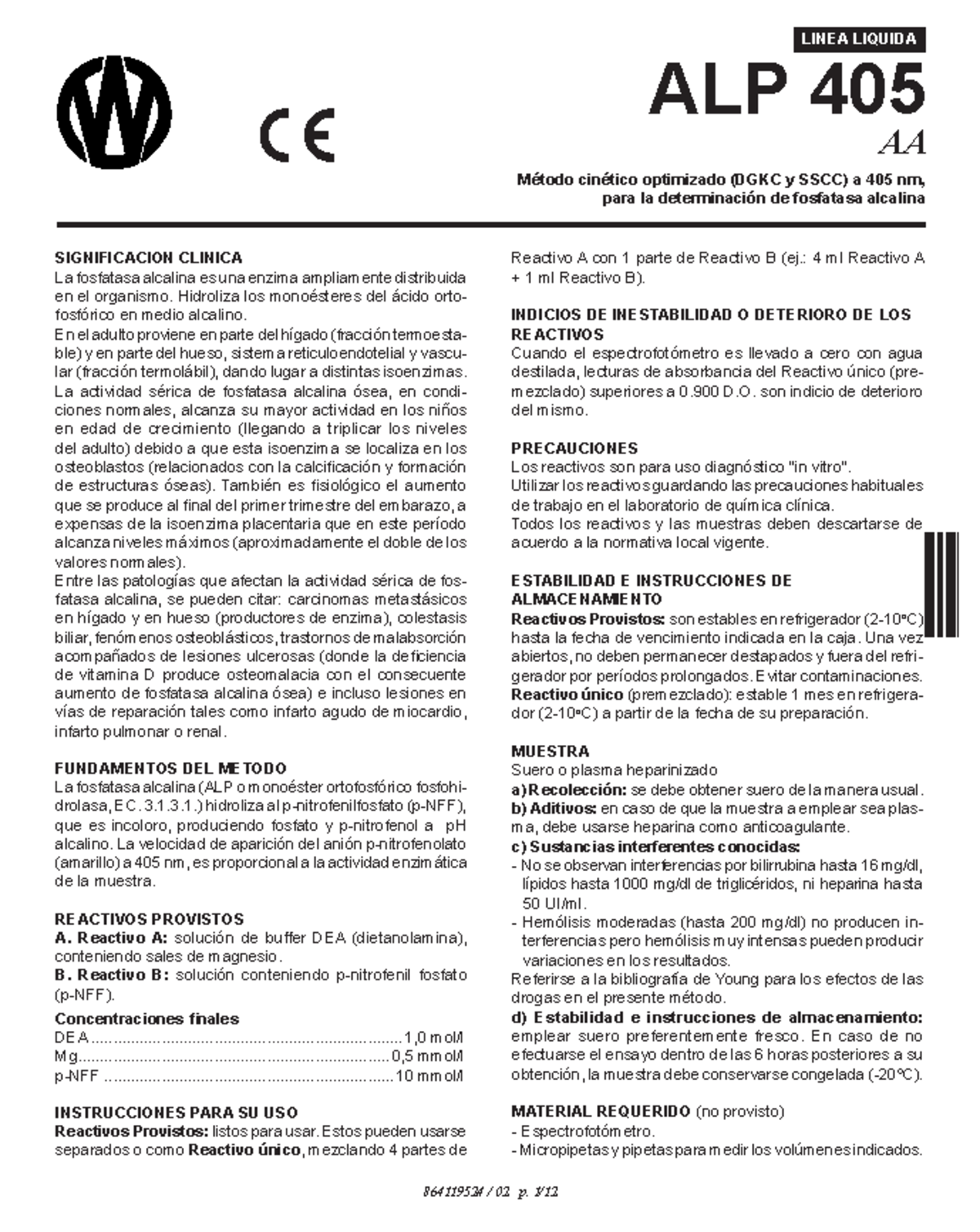 Alp405aa liquida sp - AA ALP 405 Método cinético optimizado (DGKC y ...