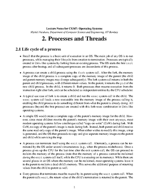 03-xv6-process - Operating Systems - Lecture Notes for CS347: Operating ...