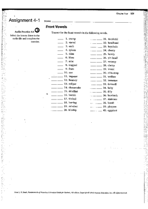 Assignment 8-1 - Transcribing - COMD 3500 - Studocu