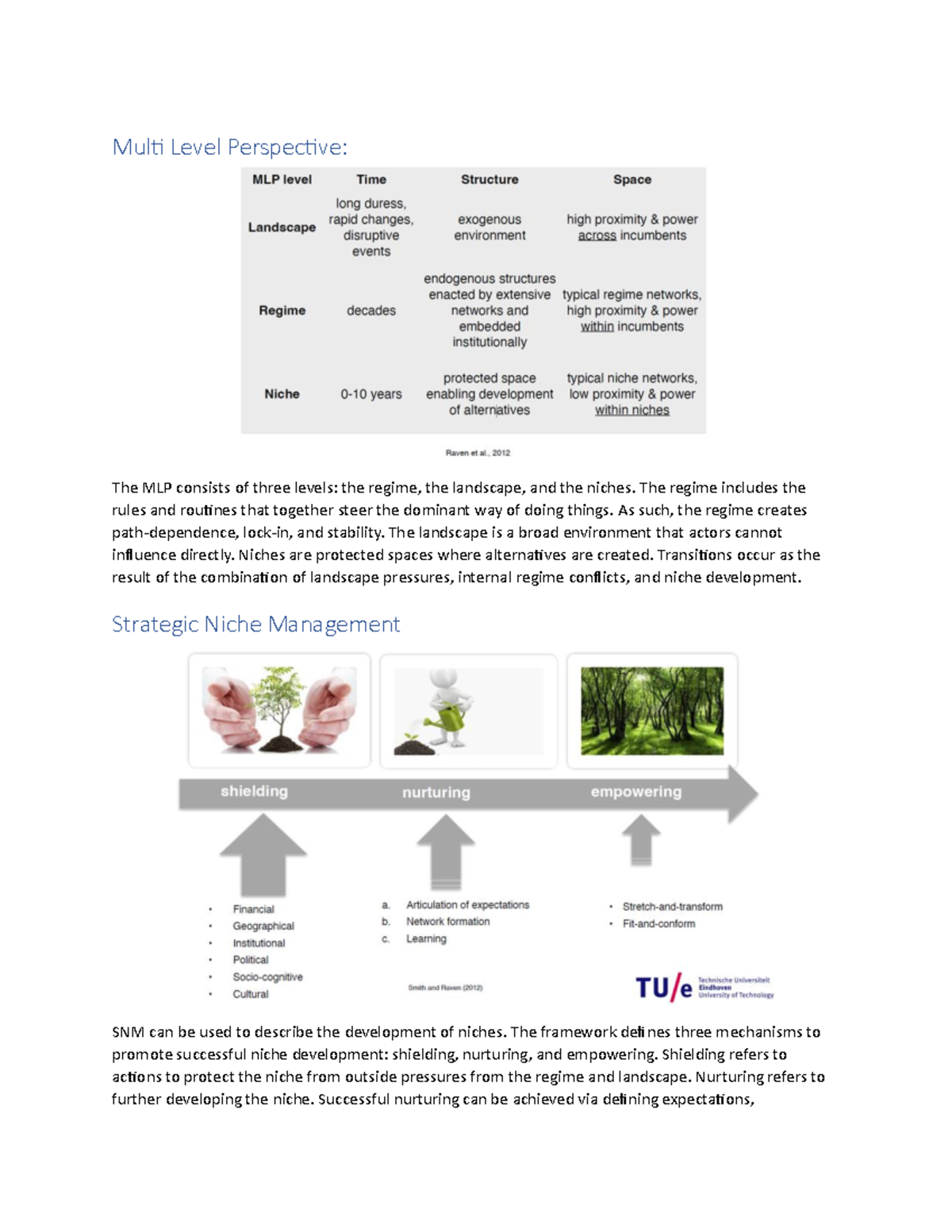 Frameworks and how to apply them STRI - Multi Level Perspective: The ...