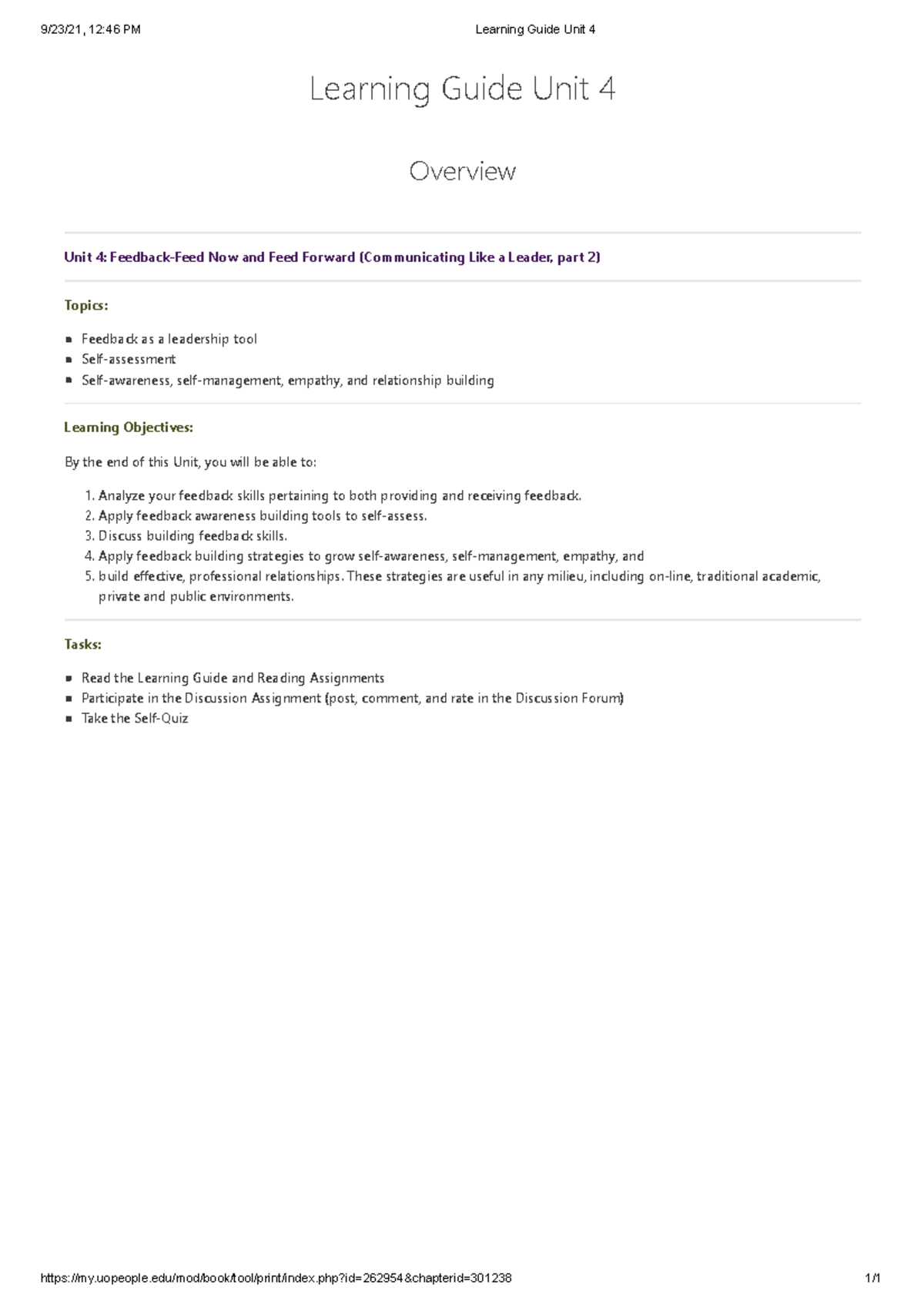 Learning Guide Unit 4 Emotional Intelligence term 1 - 9/23/21, 12:46 PM ...