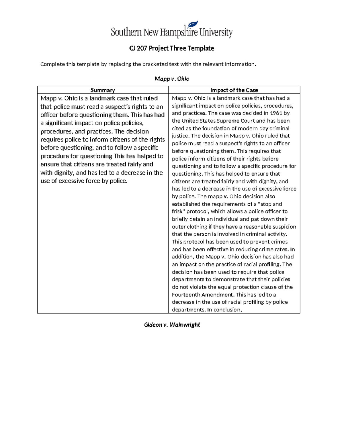 CJ 207 Project Three Template - CJ 207 Project Three Template Complete ...