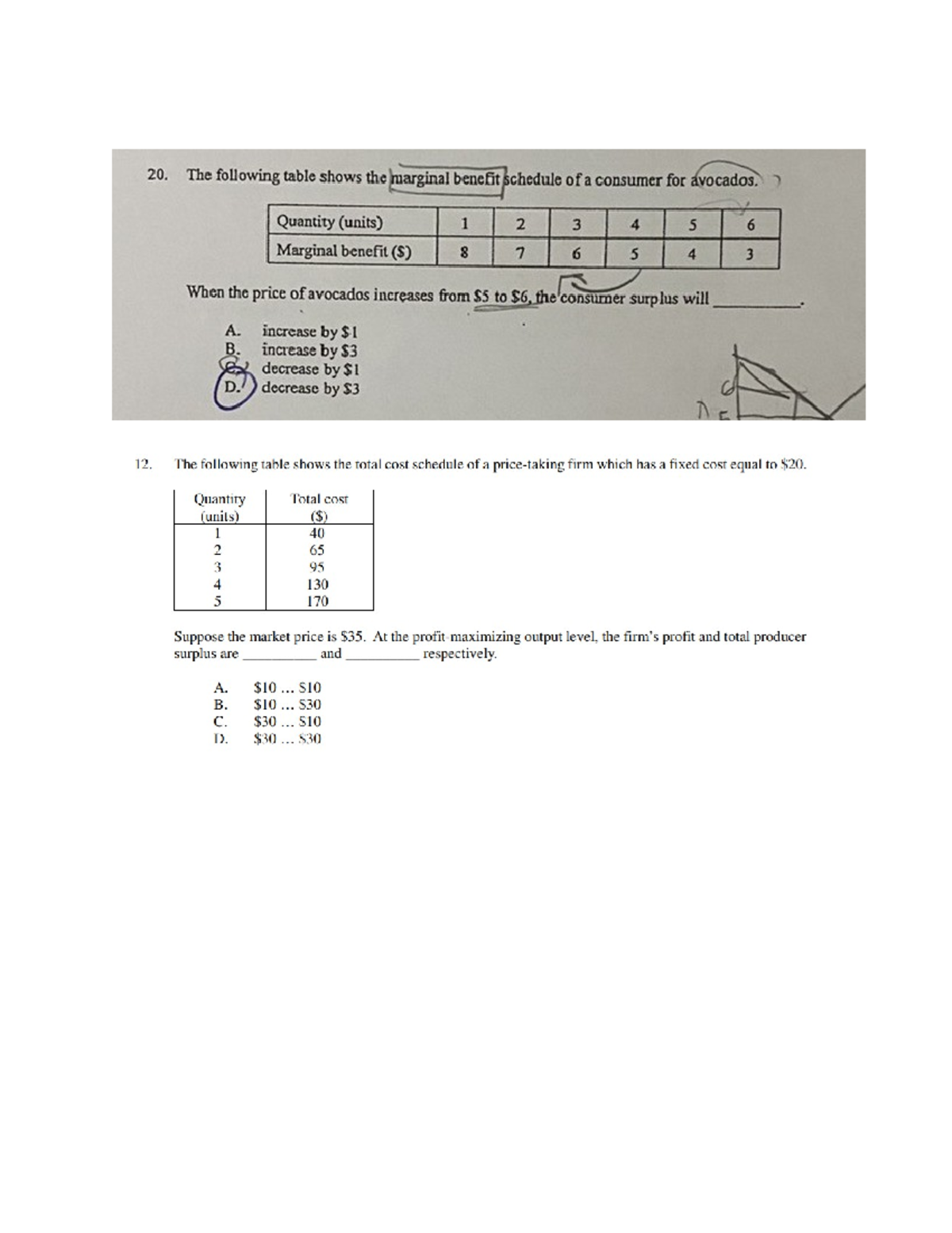 Practice questions - Micro & Macro Economics - Studocu