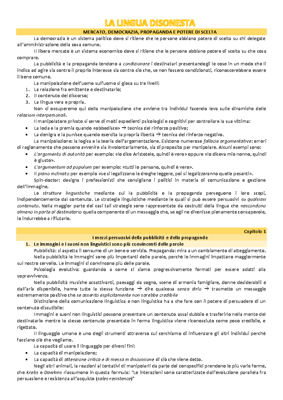 La lingua disonesta - MERCATO, DEMOCRAZIA, PROPAGANDA E POTERE DI ...