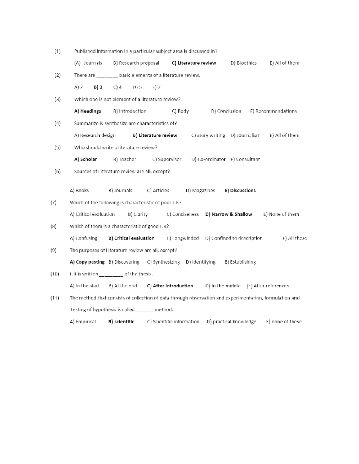 100 sample questionaires - Business research method - Studocu