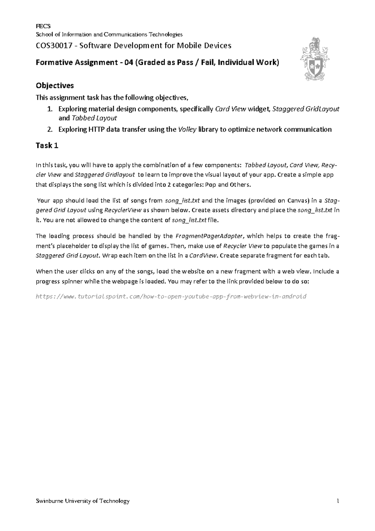 Assignment-04 - Assignment-04 - School of Information and ...