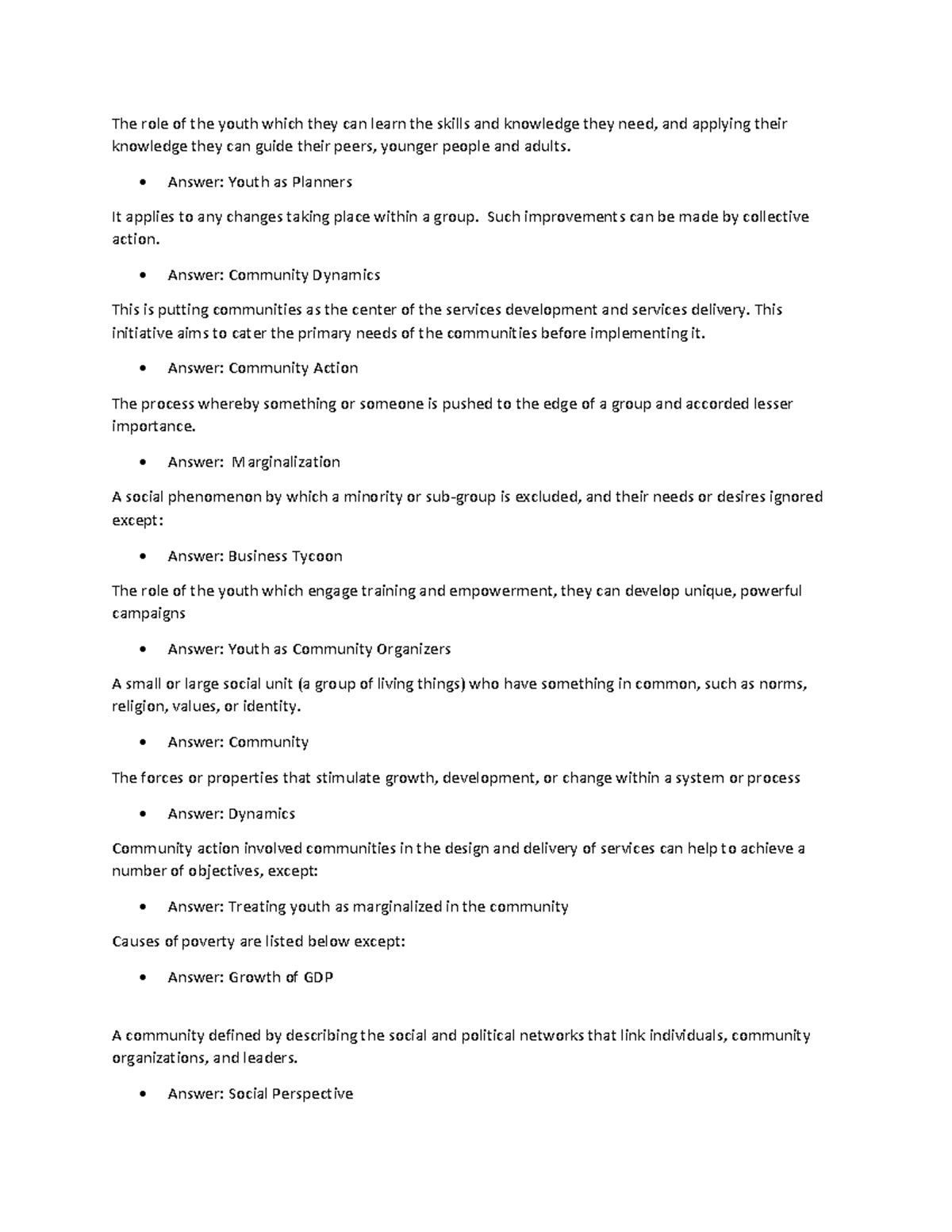 Cesc review - Cesc - The role of the youth which they can learn the ...