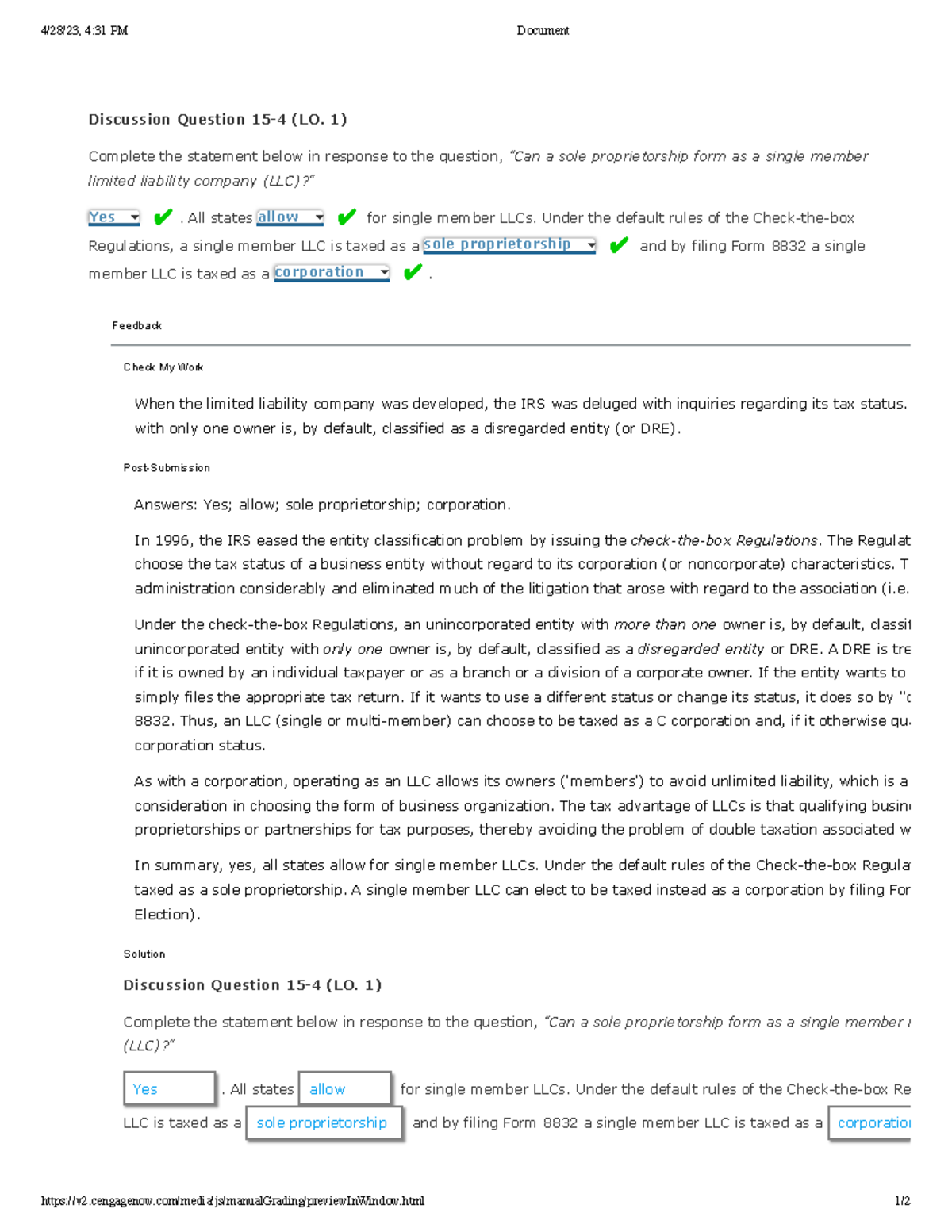 Chap 15 QBI Deduction Q3 - 4/28/23, 4:31 PM Document - Studocu