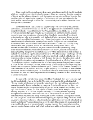Cj323 swot 1-3 - Hope this helps - CJ 323 Module One SWOT Analysis Strengths (Internal): 1 ...