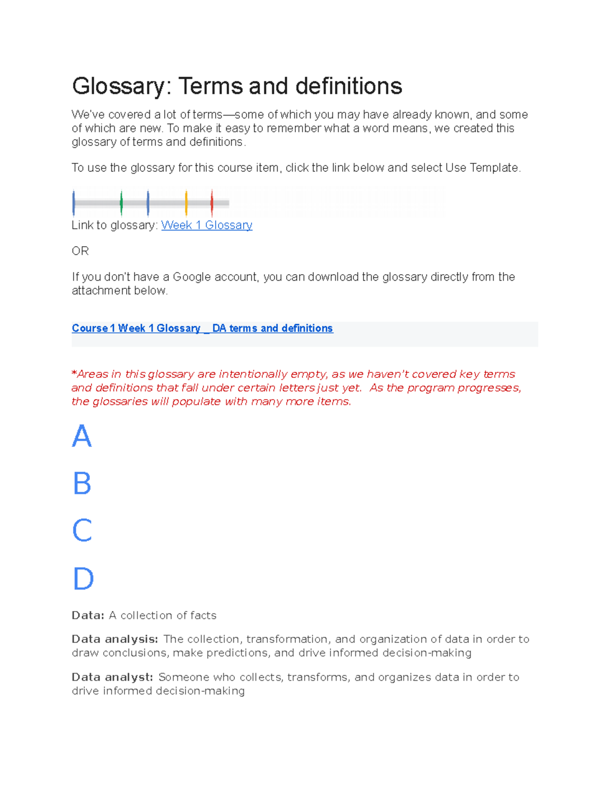 Glossary Terms and definitions - Glossary: Terms and definitions We’ve ...