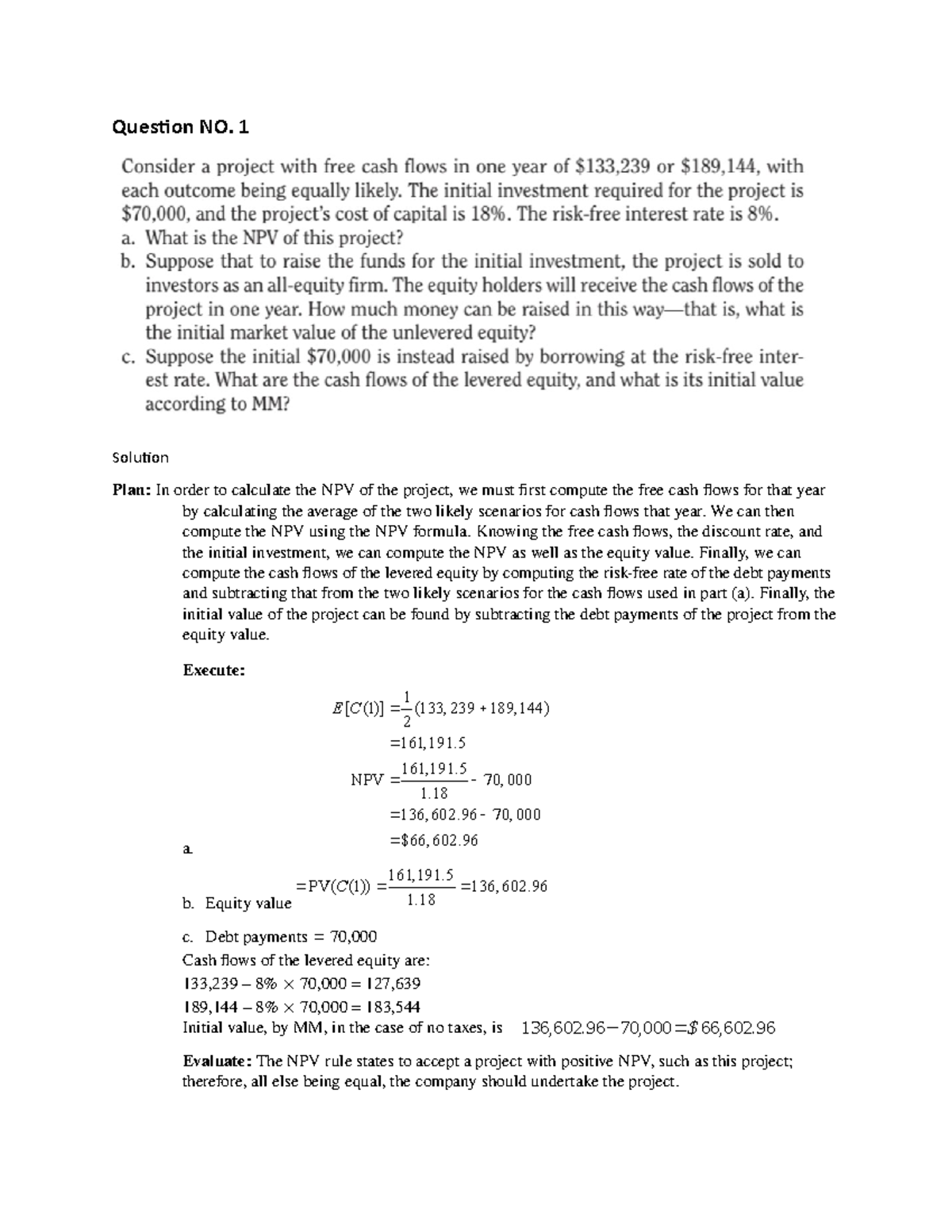 Tutorial Capital Structure - Investment and portfolio management - Studocu