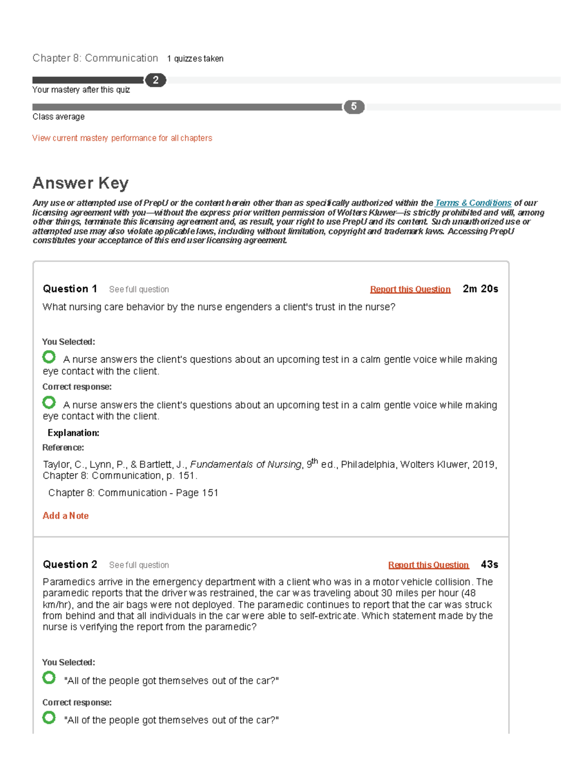 Course Pointch 8 1st test - Report this Question 2m 20s Report this ...