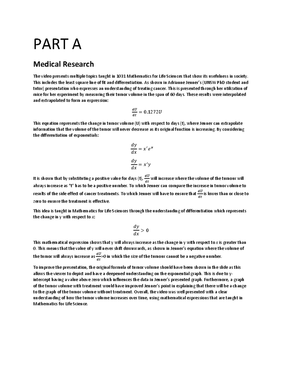 Mathematics For Life Sciences - This includes the least square line of ...