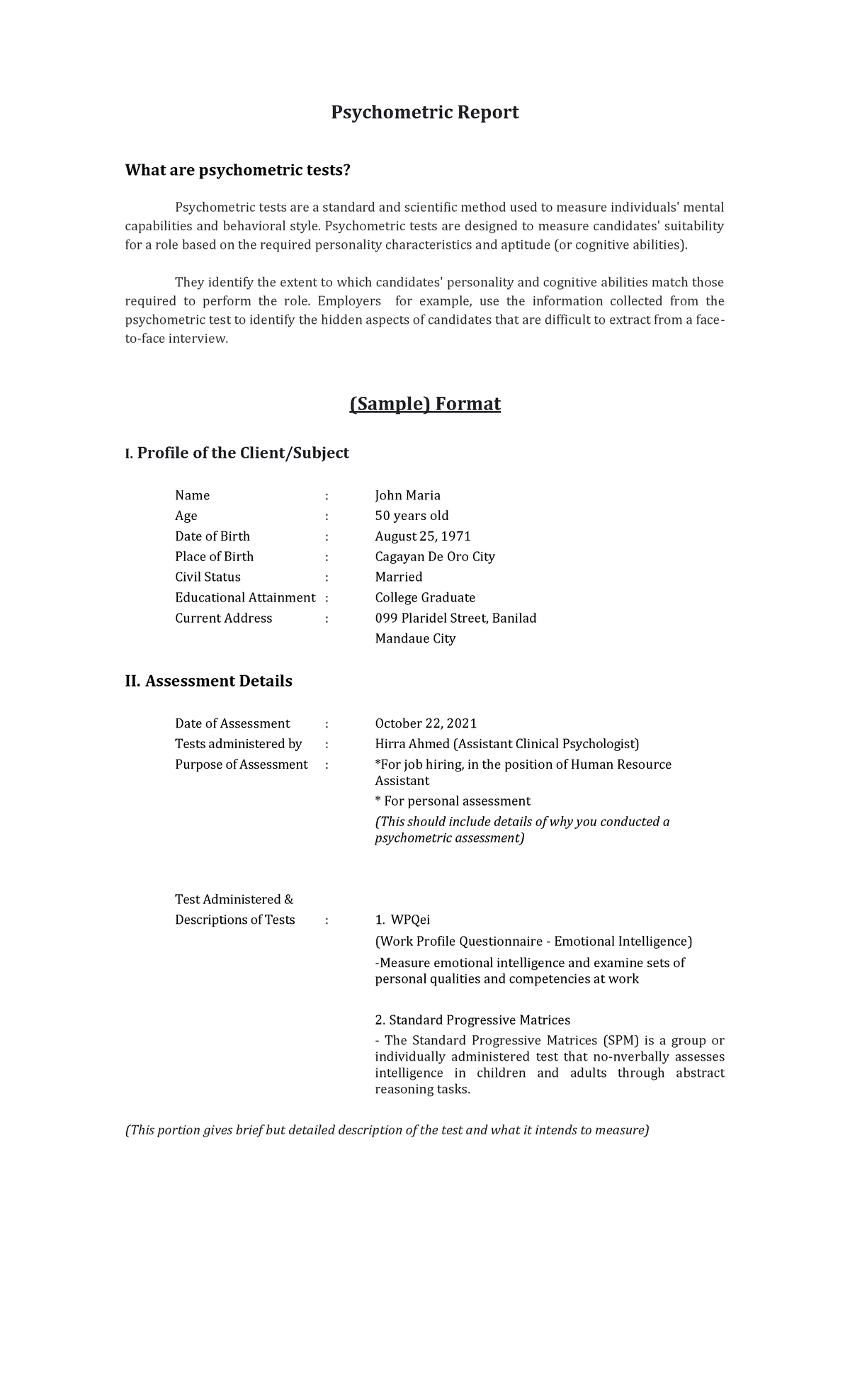 6 Psychometric Report Psychometric Report What Are Psychometric 6-psychometric-report-psychometric-report-what-are-psychometric