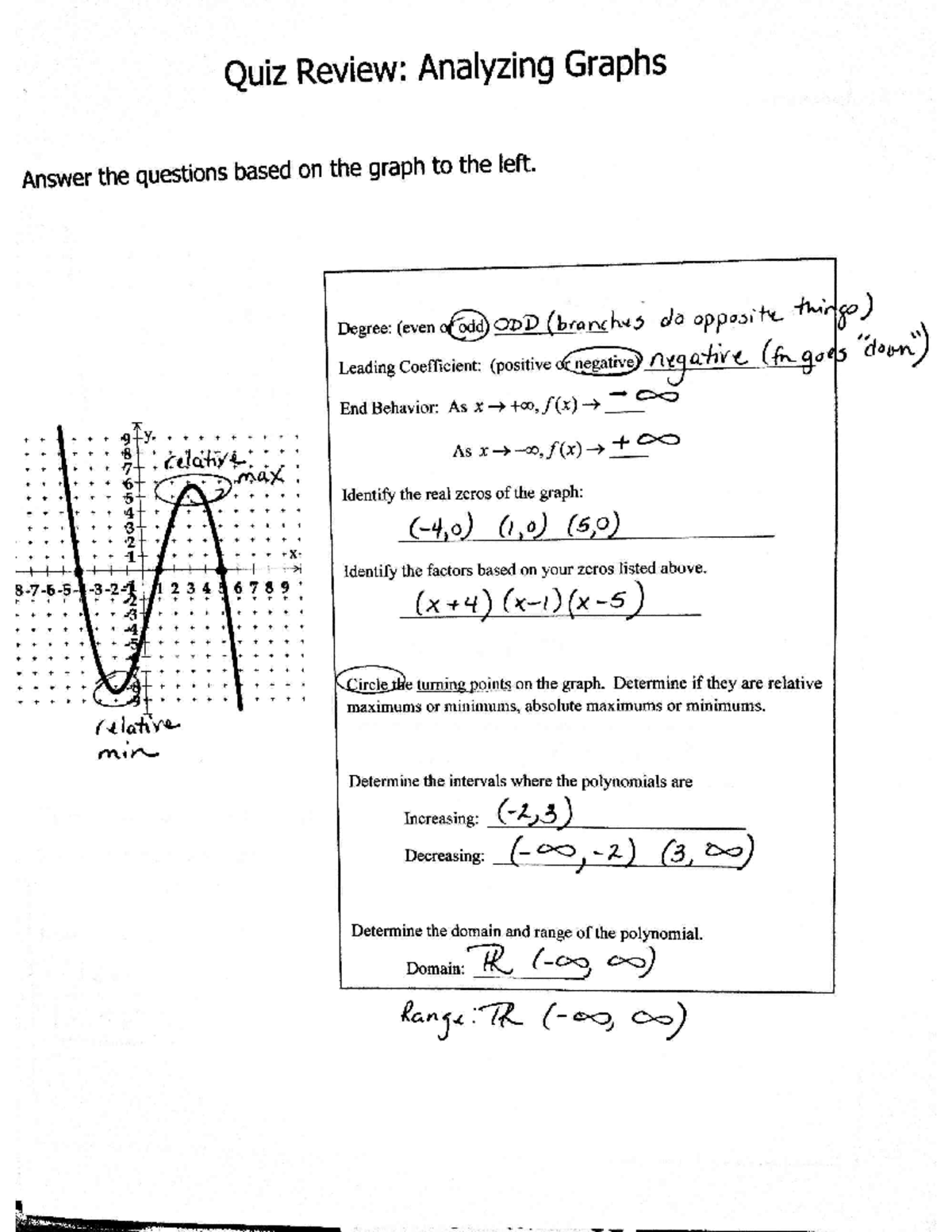 Quiz Review Key - Math work - MUI131 - WVU Parkersburg - Studocu