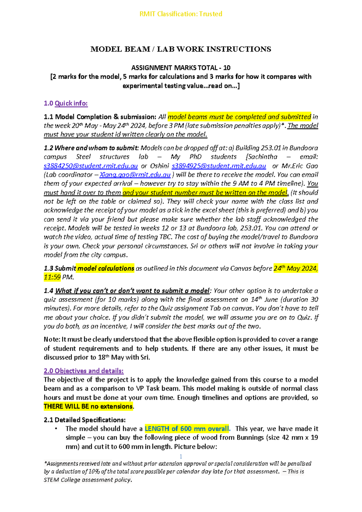 Marking Scheme Q&A - BEAM - LAB WORK - 2024-3 - 1 *Assignments received ...
