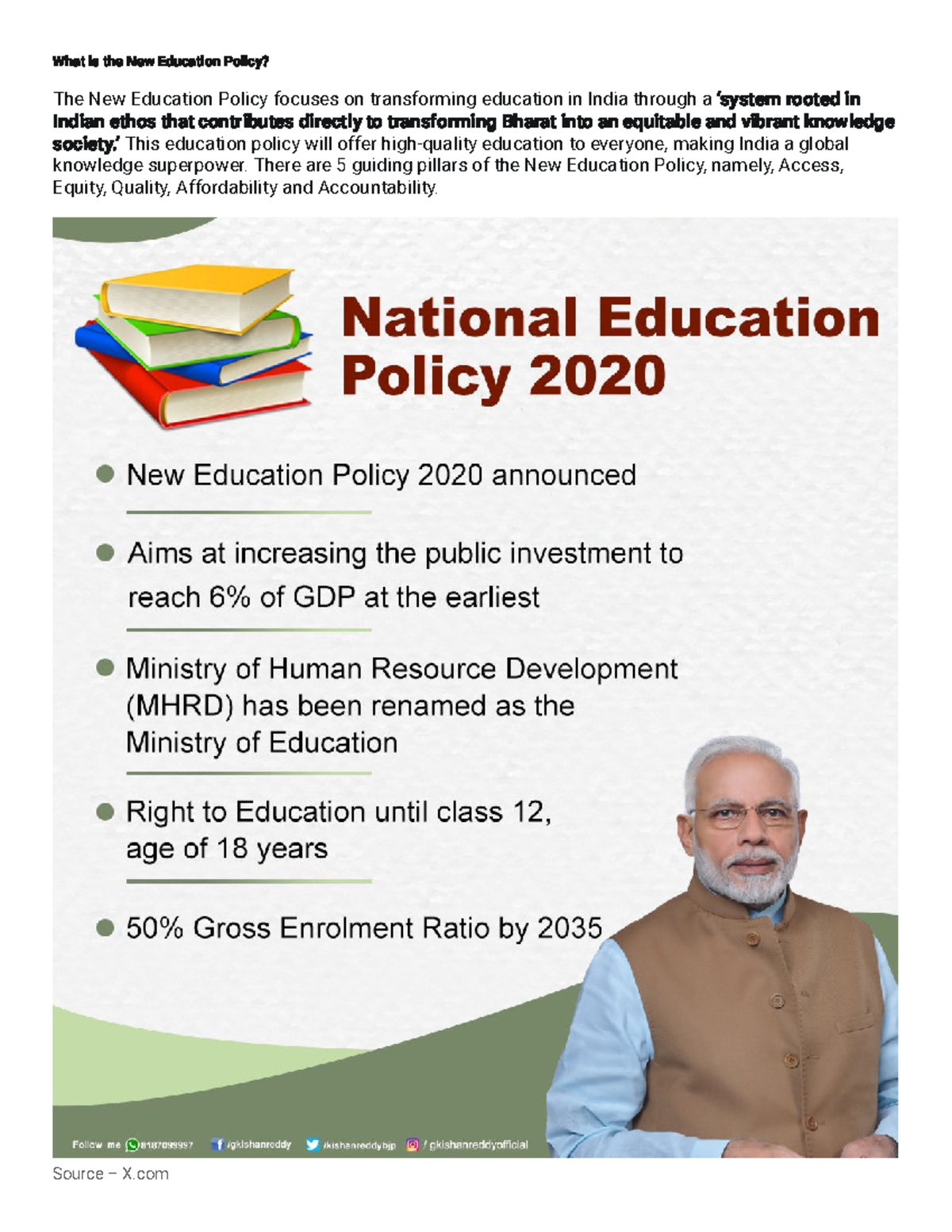 NEP 2020 Word Document - New Ed. Policy 2020 - Bachelors of business ...