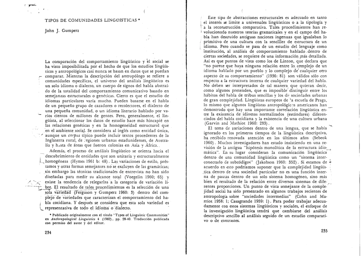 Gumperz tipos de comunidades lingc 3bcc3adsticas - T I P O S D E C O M ...