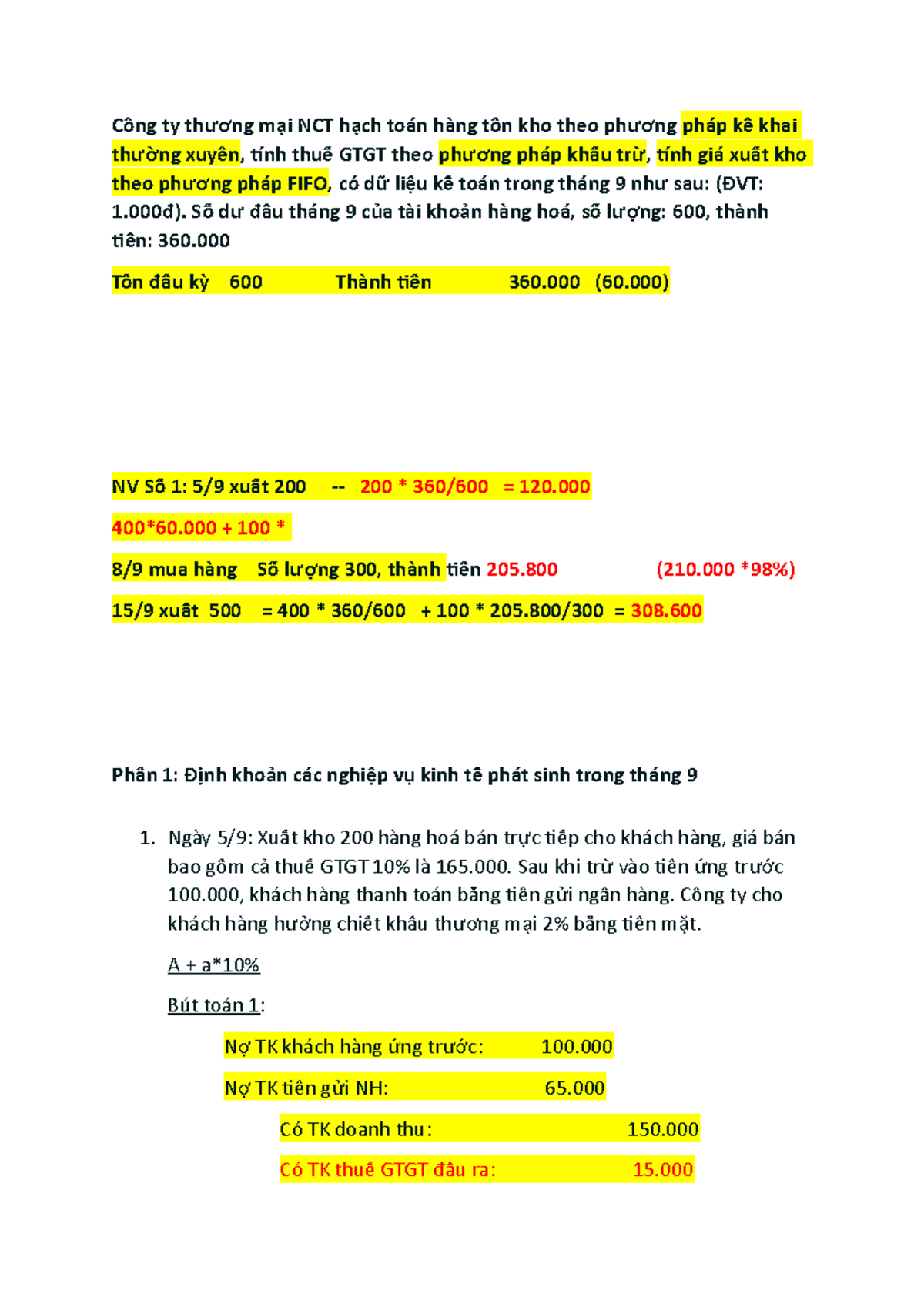 Bài chữa C4 - Mẫu số 2 Phụ lục II Thông tư số 22 - Công ty th ương m i ...